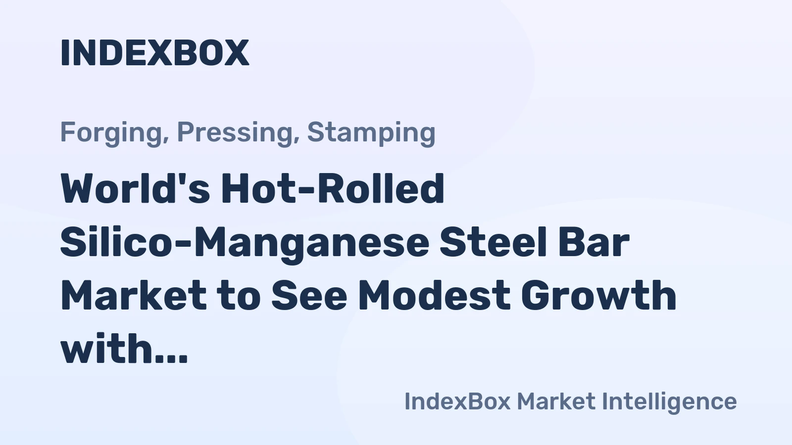 World's Hot-Rolled Silico-Manganese Steel Bar Market to See Modest Growth with a +0.3% Volume CAGR Through 2035