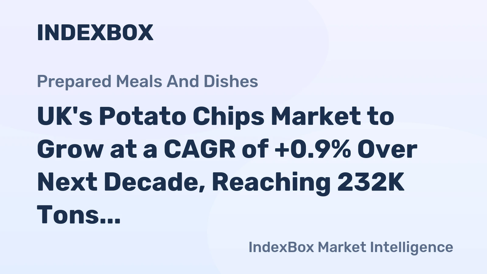 UK's Potato Chips Market to Grow at a CAGR of +0.9% Over Next Decade, Reaching 232K Tons by 2035
