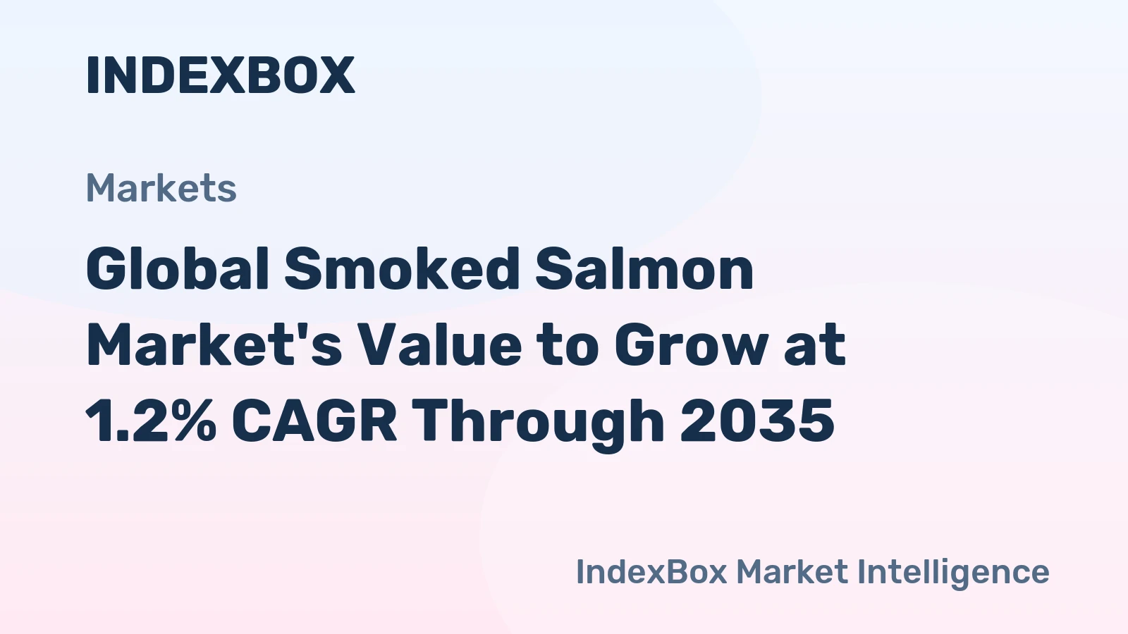 Global Smoked Salmon Market's Value to Grow at 1.2% CAGR Through 2035