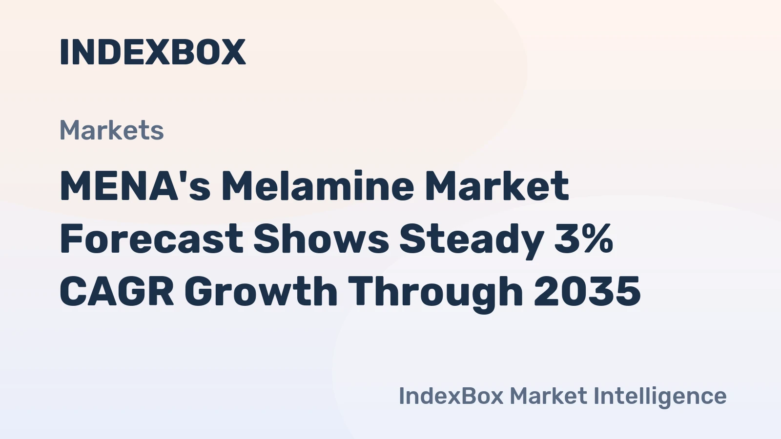 MENA's Melamine Market Forecast Shows Steady 3% CAGR Growth Through 2035