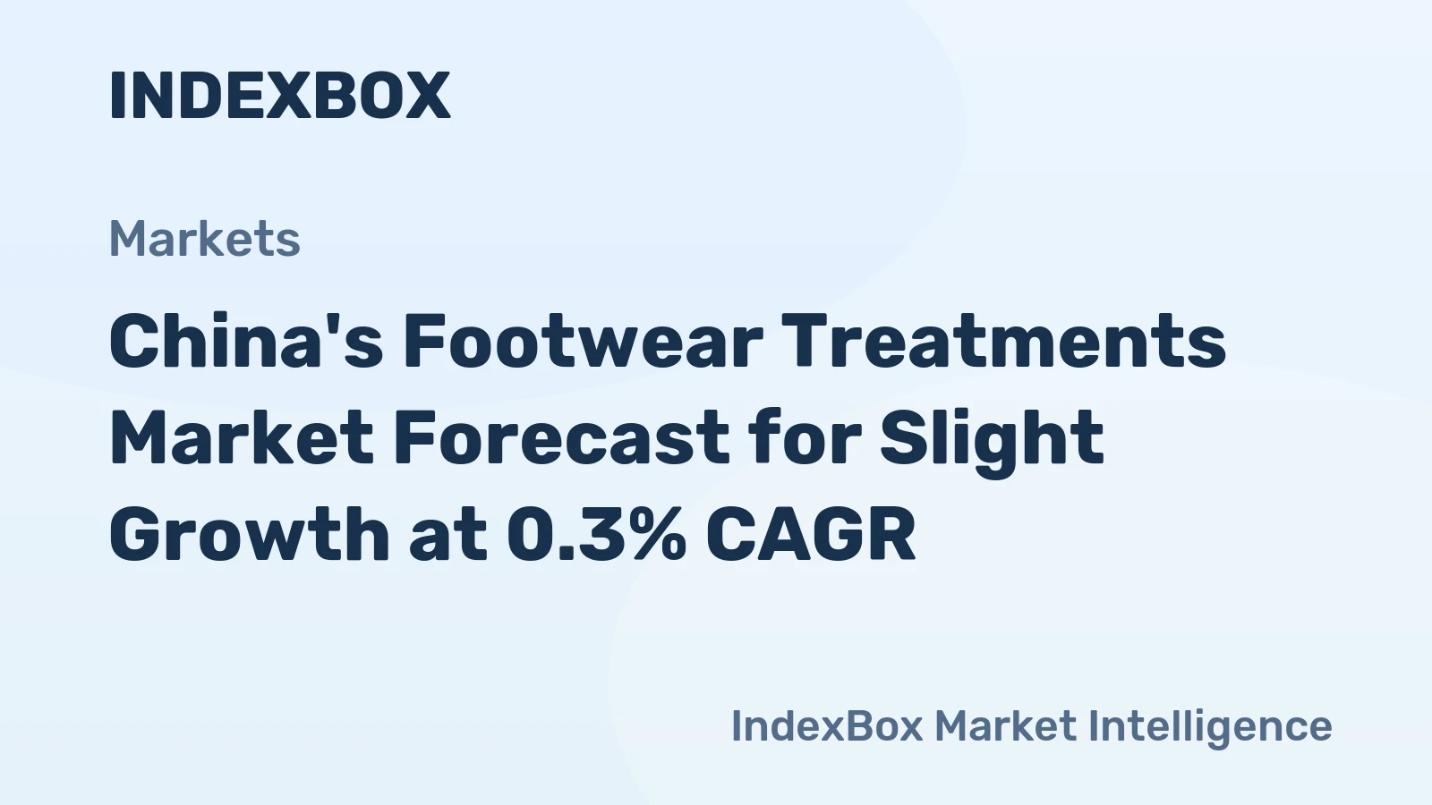 China's Footwear Treatments Market Forecast for Slight Growth at 0.3% CAGR