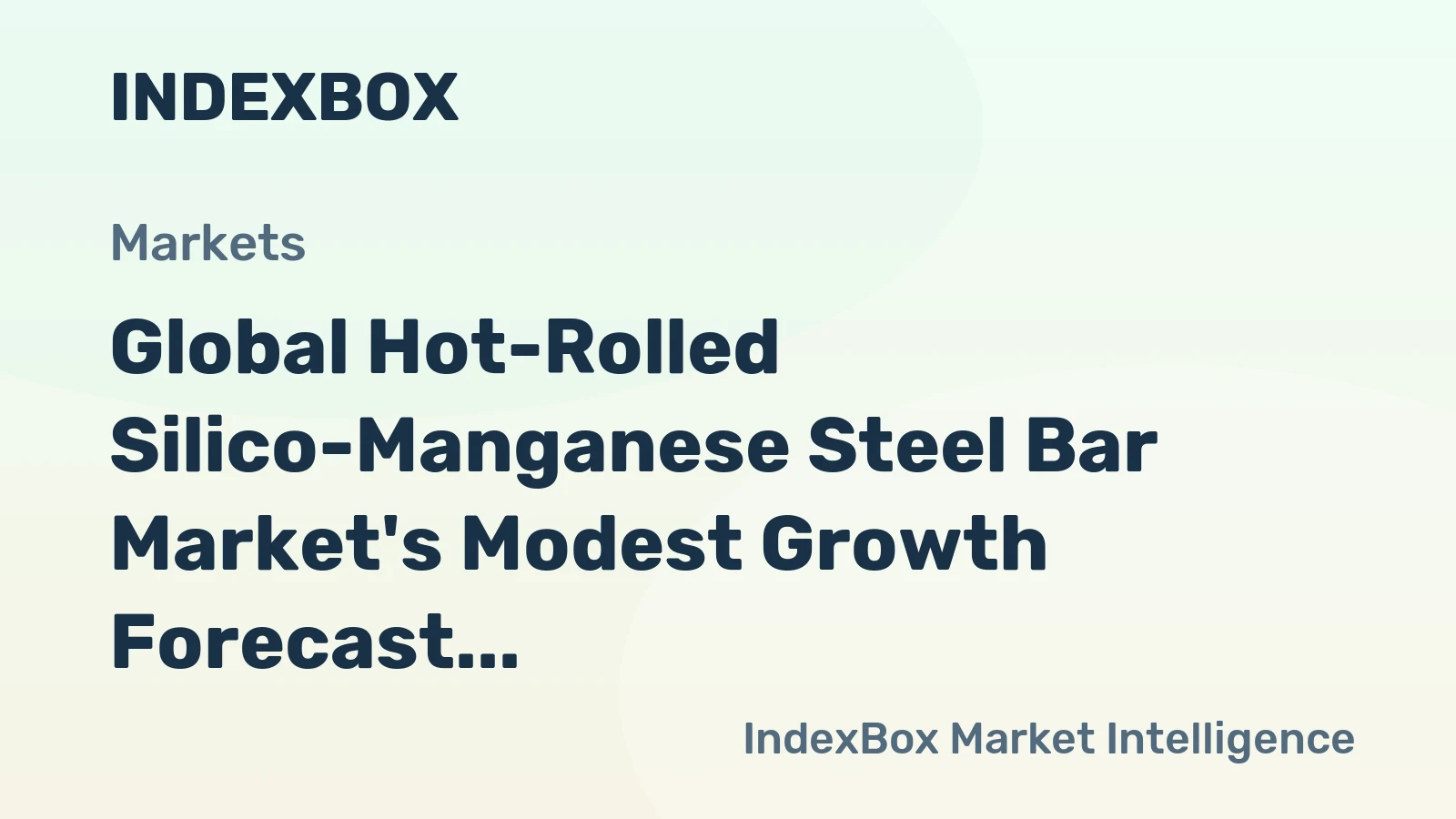 Global Hot-Rolled Silico-Manganese Steel Bar Market's Modest Growth Forecast at 1.7% CAGR Through 2035