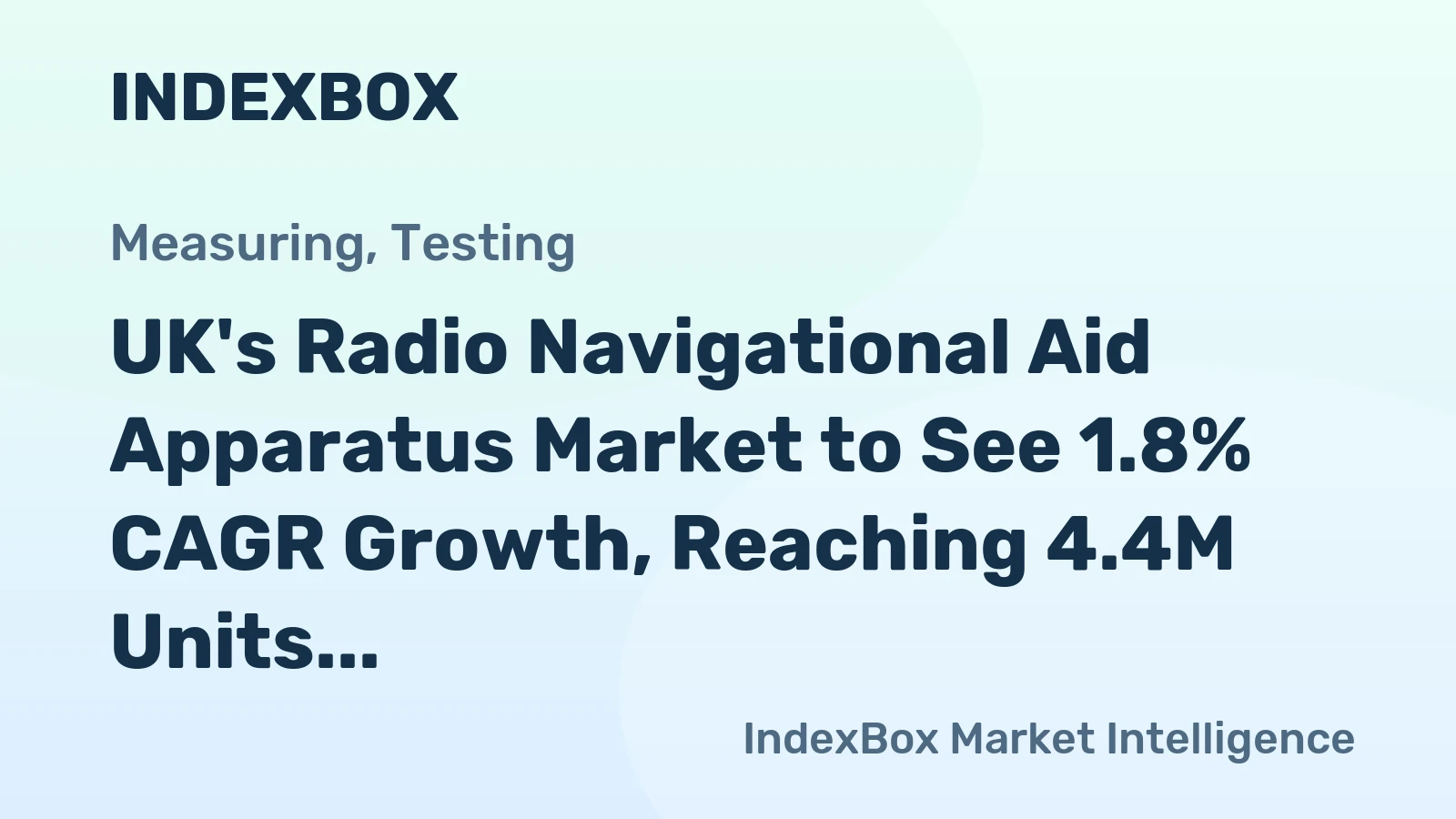 UK's Radio Navigational Aid Apparatus Market to See 1.8% CAGR Growth, Reaching 4.4M Units by 2035