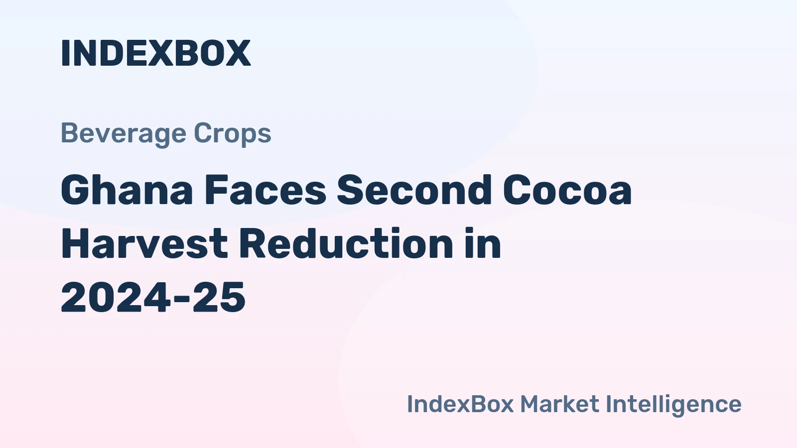 Ghana Faces Second Cocoa Harvest Reduction in 2024-25