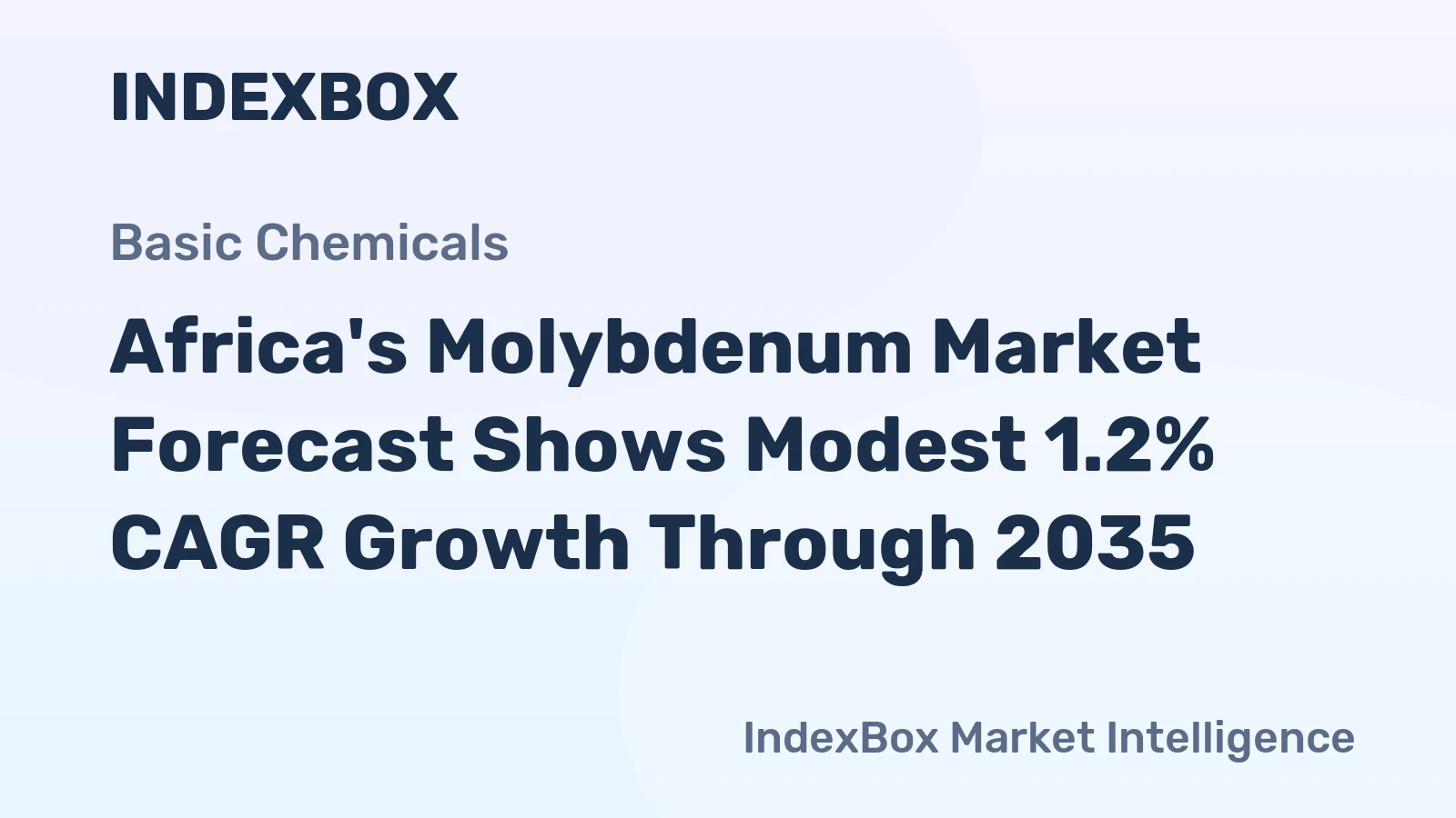 Africa's Molybdenum Market Forecast Shows Modest 1.2% CAGR Growth Through 2035