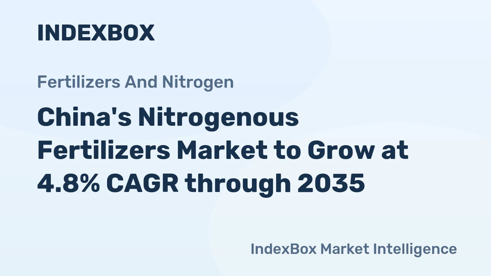 China's Nitrogenous Fertilizers Market to Grow at 4.8% CAGR through 2035