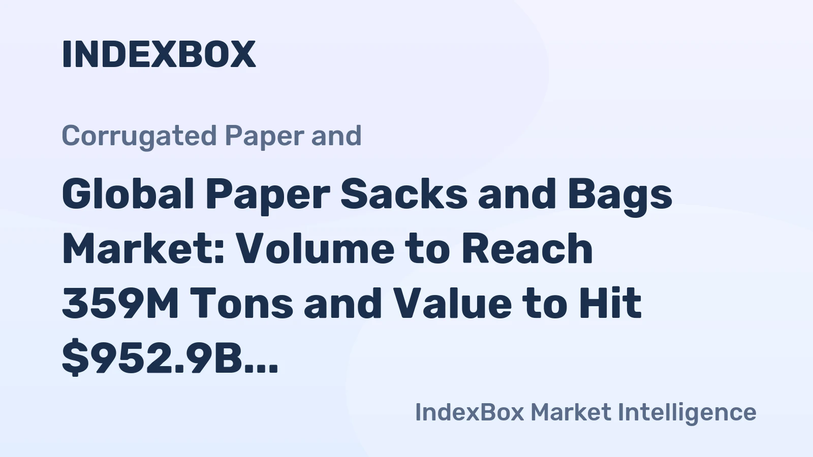 Global Paper Sacks and Bags Market: Volume to Reach 359M Tons and Value to Hit $952.9B by 2035