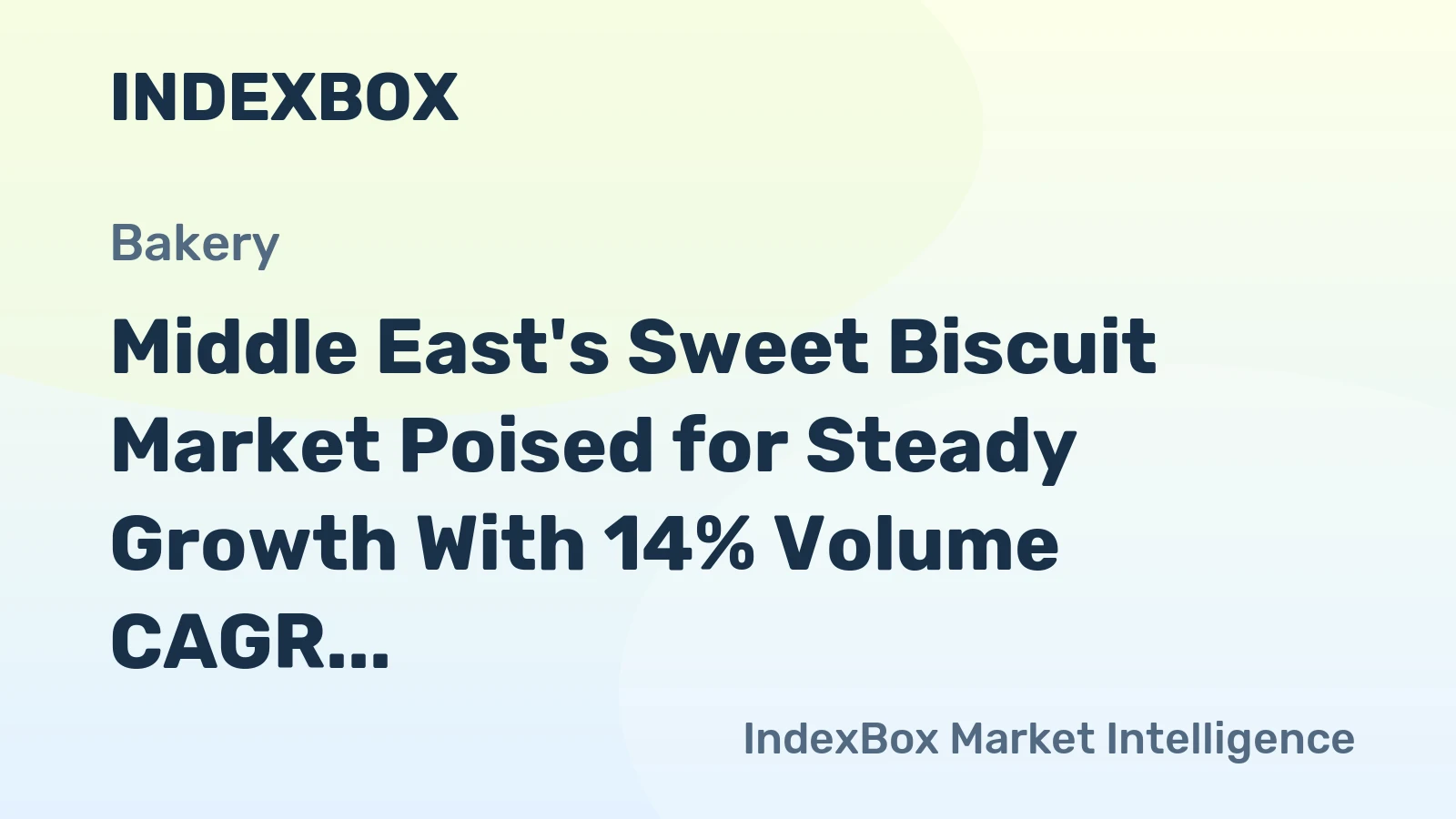 Middle East's Sweet Biscuit Market Poised for Steady Growth With 14% Volume CAGR Through 2035