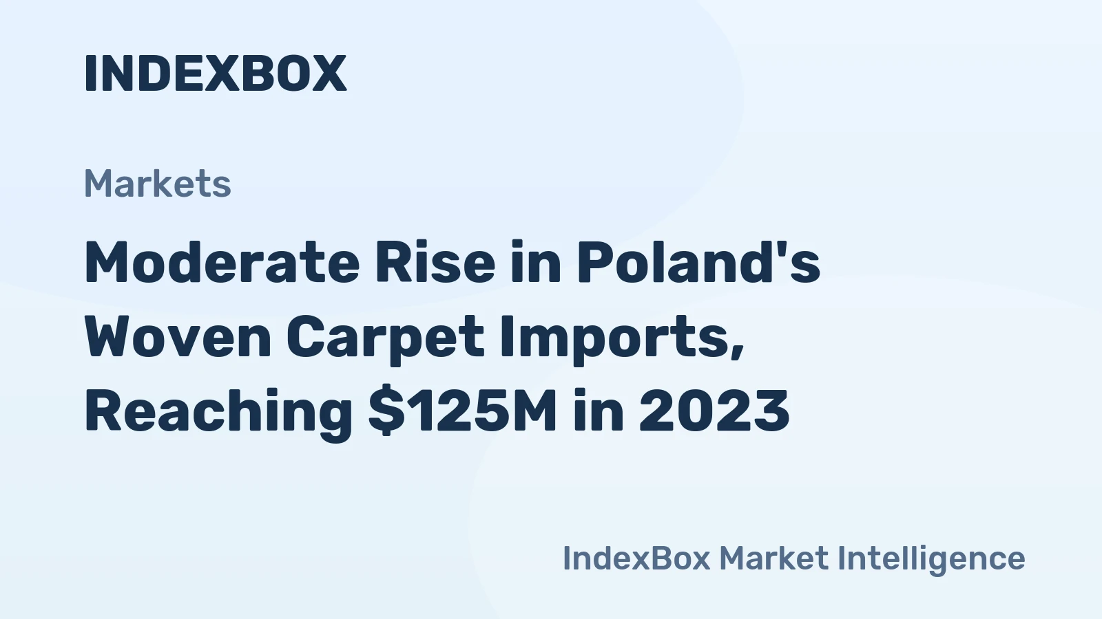 Moderate Rise in Poland's Woven Carpet Imports, Reaching $125M in 2023