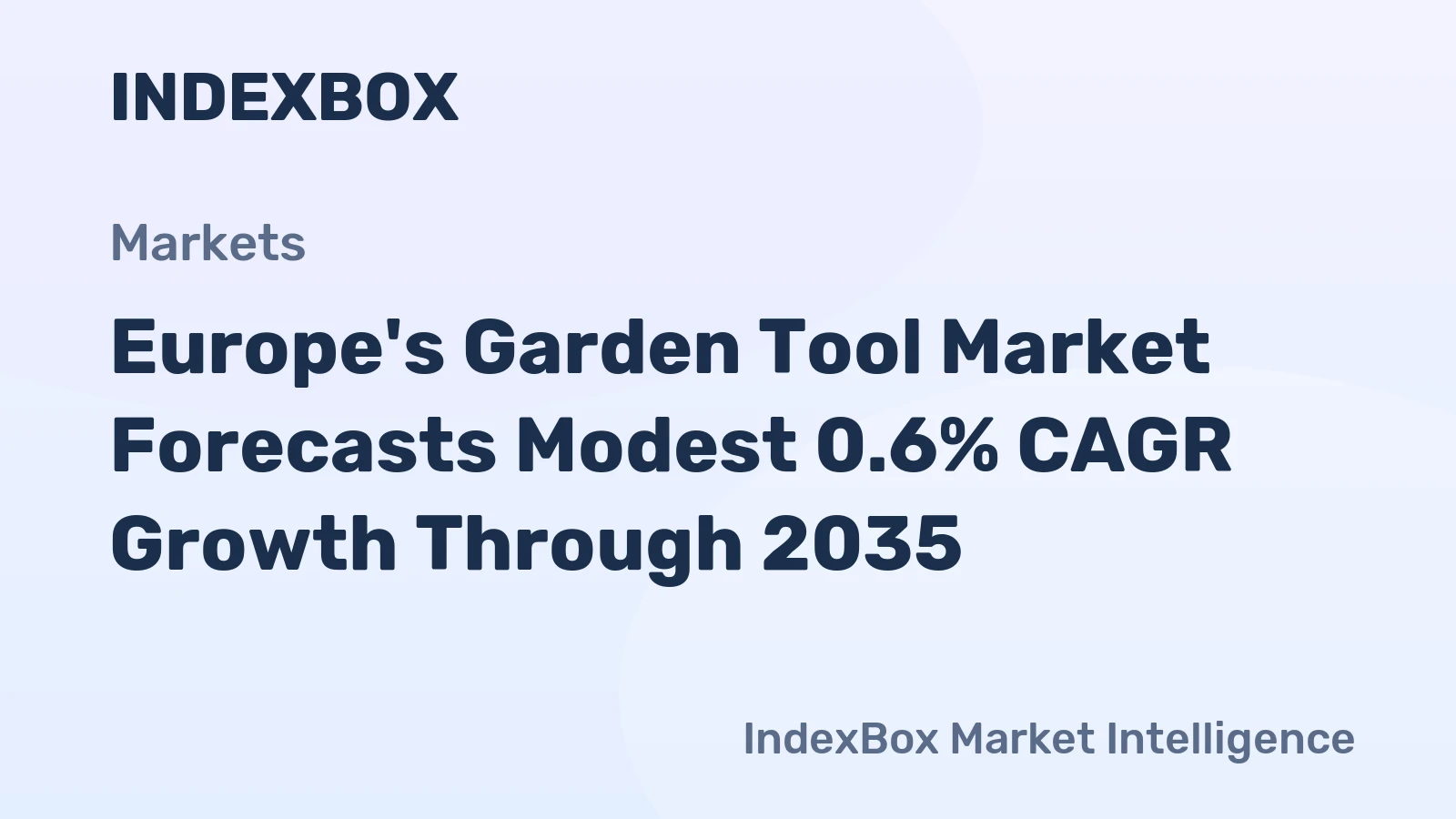 Europe's Garden Tool Market Forecasts Modest 0.6% CAGR Growth Through 2035