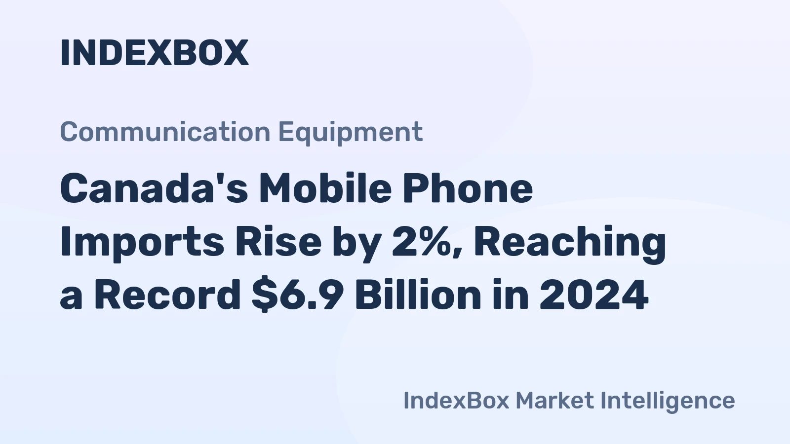 Canada's Mobile Phone Imports Rise by 2%, Reaching a Record $6.9 Billion in 2024