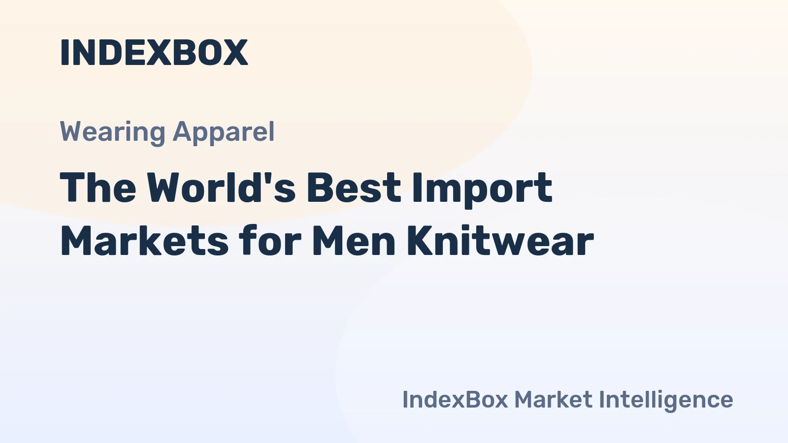 The World's Best Import Markets for Men Knitwear