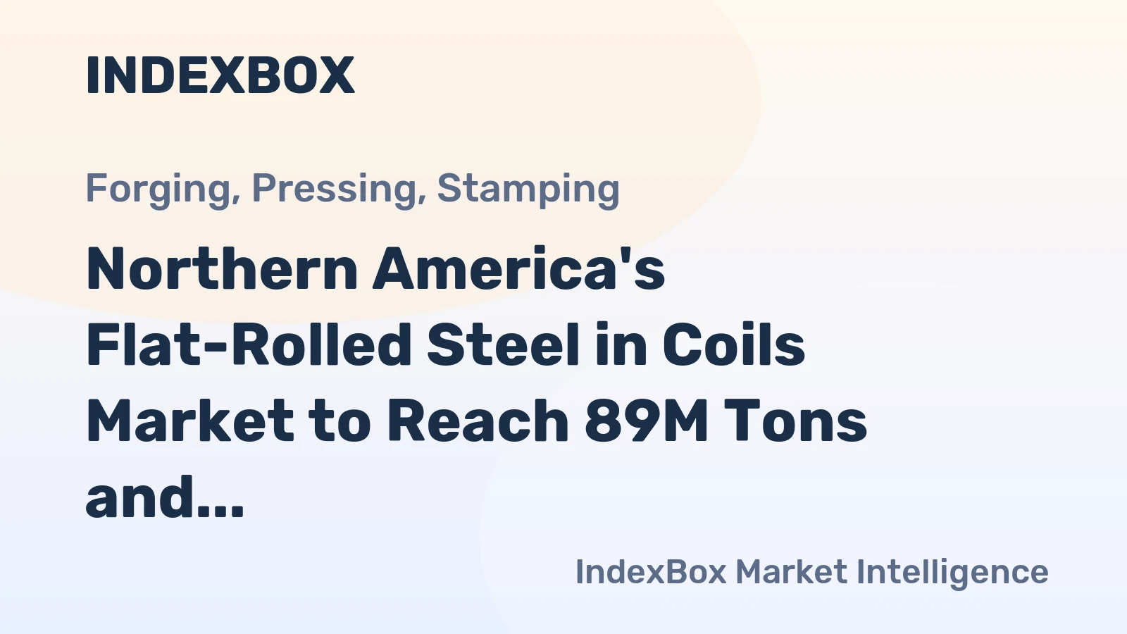 Northern America's Flat-Rolled Steel in Coils Market to Reach 89M Tons and $104B by 2035