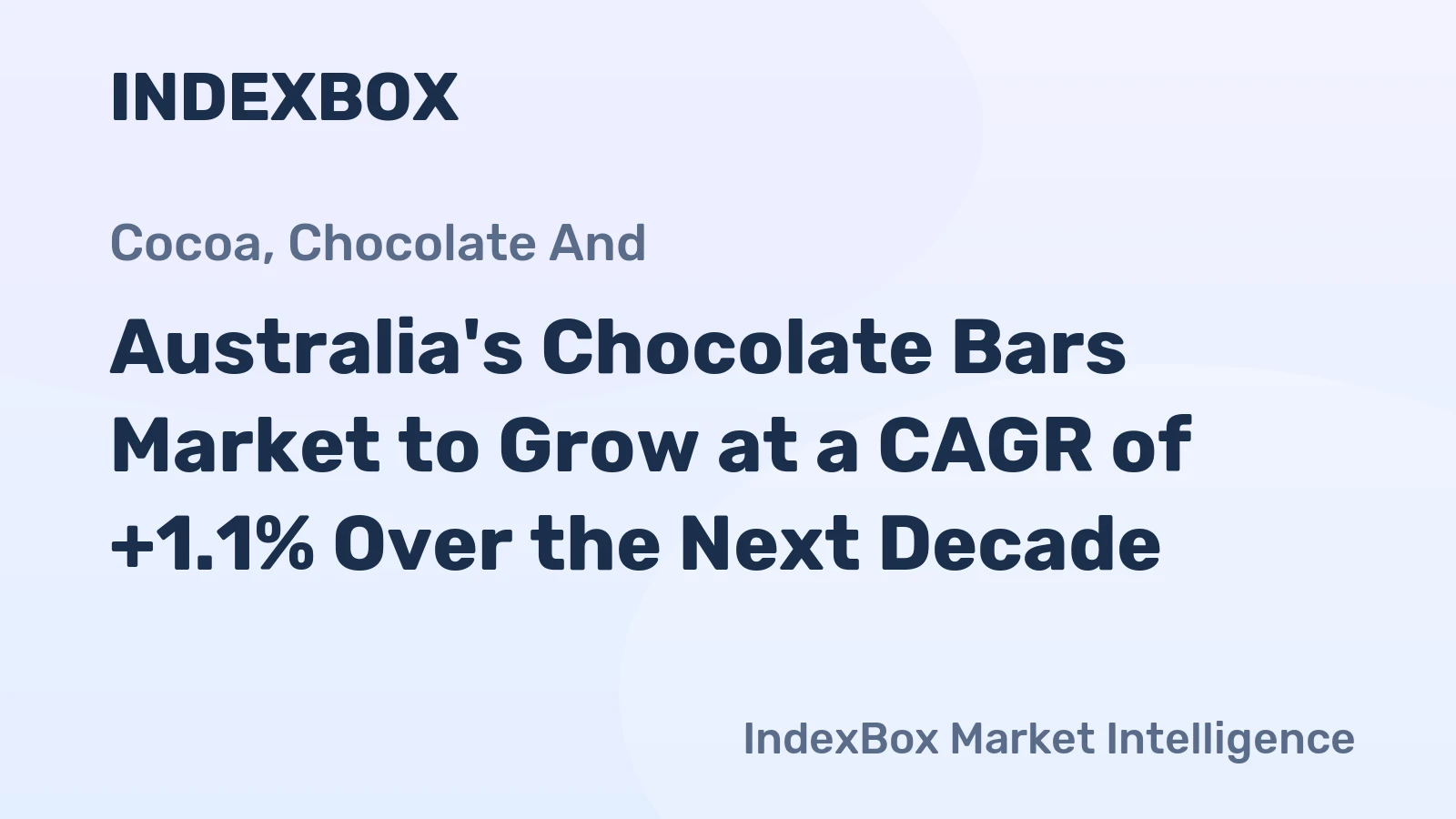 Australia's Chocolate Bars Market to Grow at a CAGR of +1.1% Over the Next Decade
