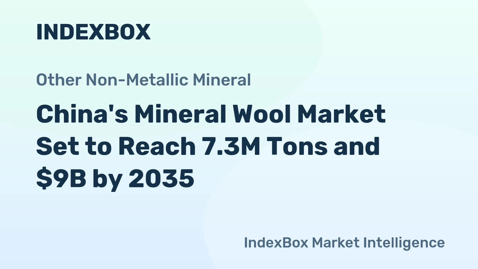 China's Mineral Wool Market Set to Reach 7.3M Tons and $9B by 2035