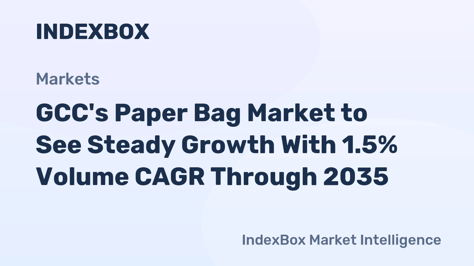 GCC's Paper Bag Market to See Steady Growth With 1.5% Volume CAGR Through 2035