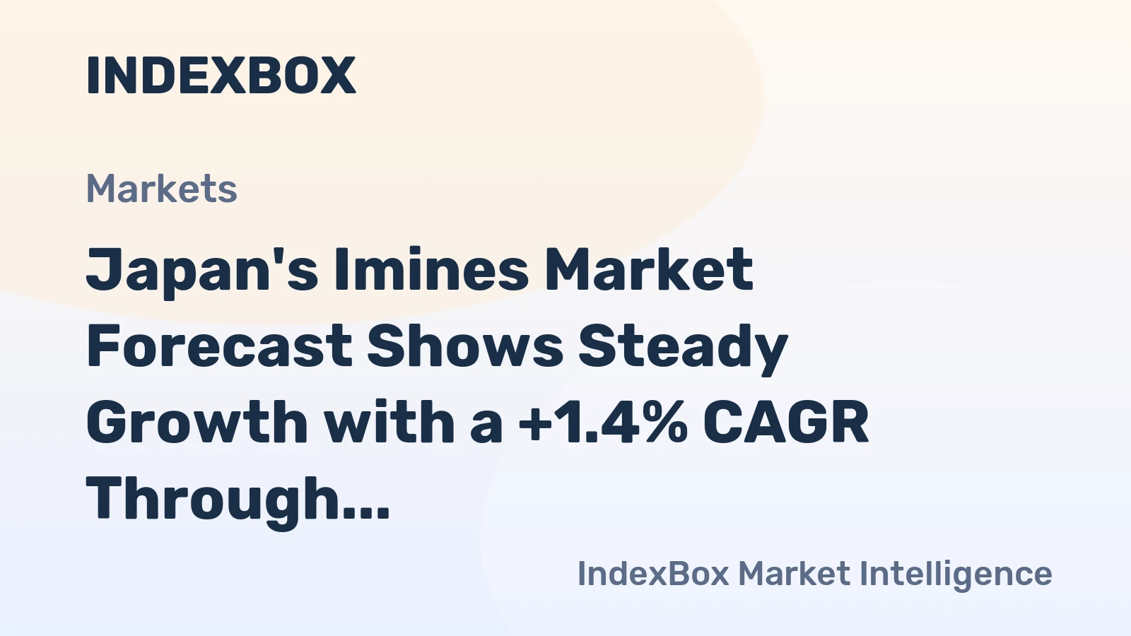 Japan's Imines Market Forecast Shows Steady Growth with a +1.4% CAGR Through 2035
