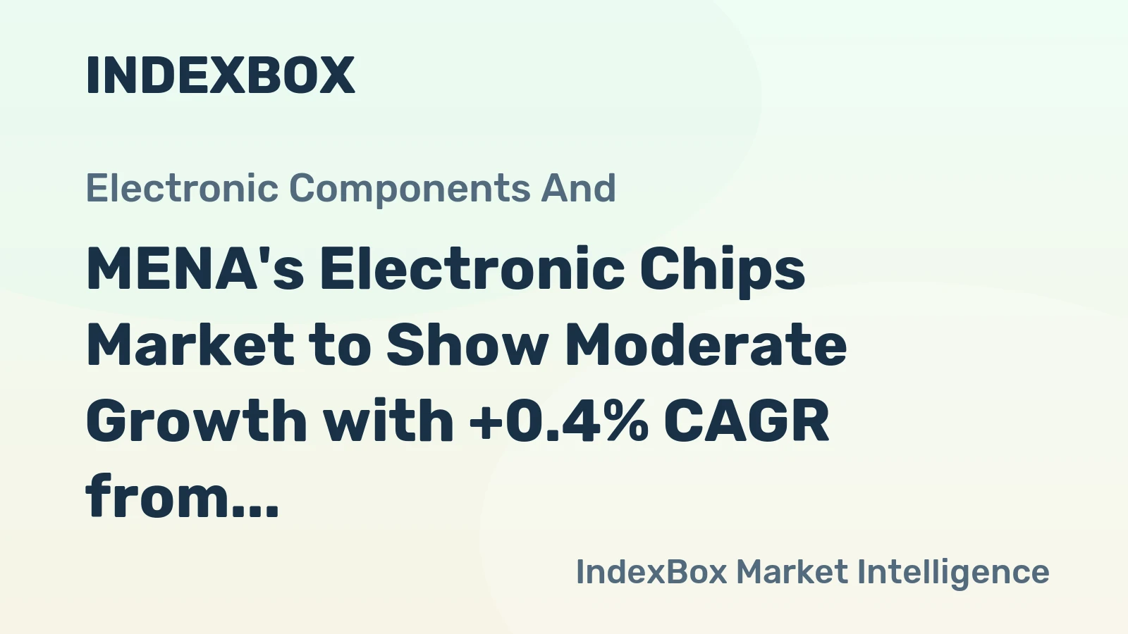 MENA's Electronic Chips Market to Show Moderate Growth with +0.4% CAGR from 2024-2035