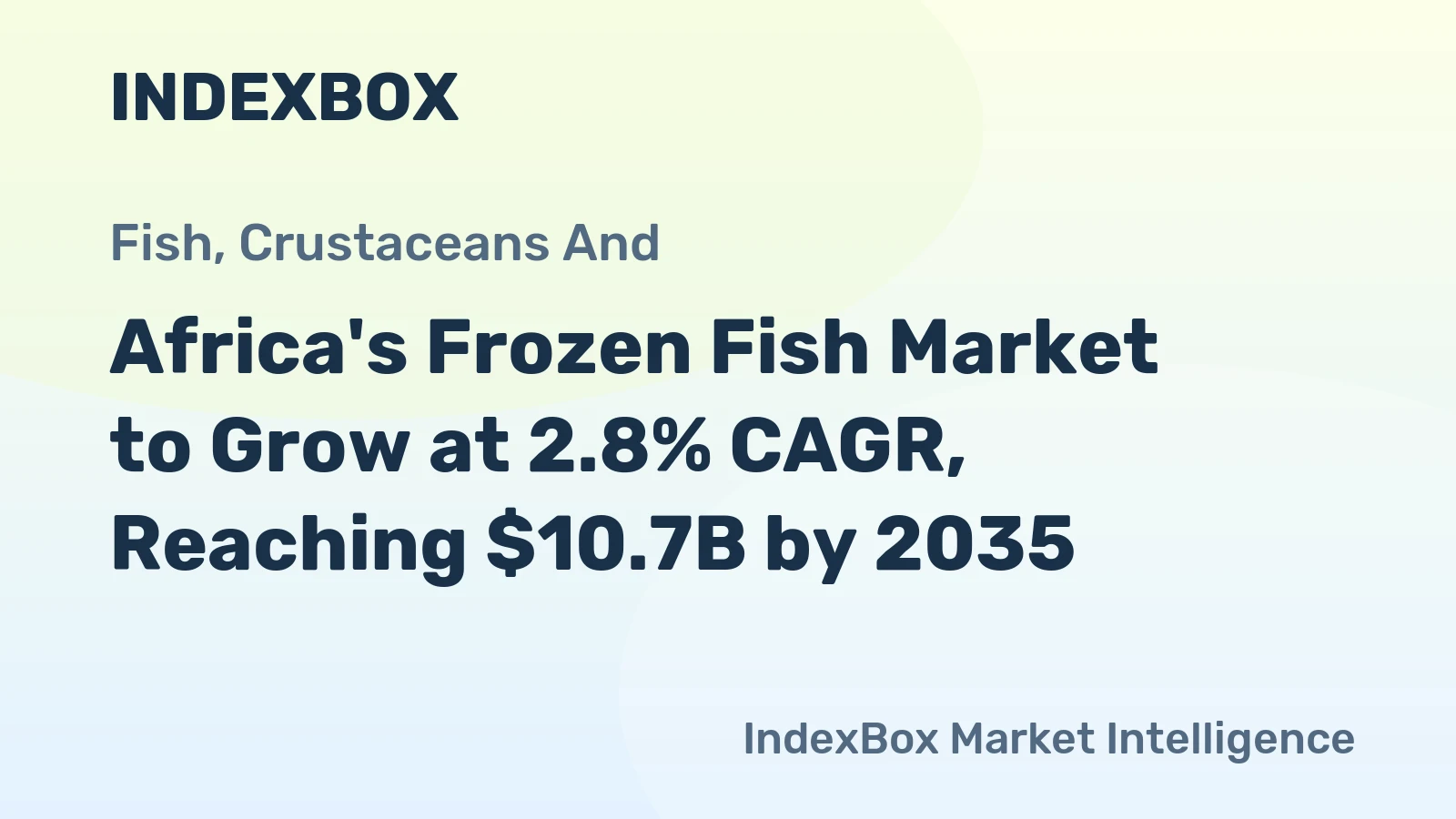 Africa's Frozen Fish Market to Grow at 2.8% CAGR, Reaching $10.7B by 2035