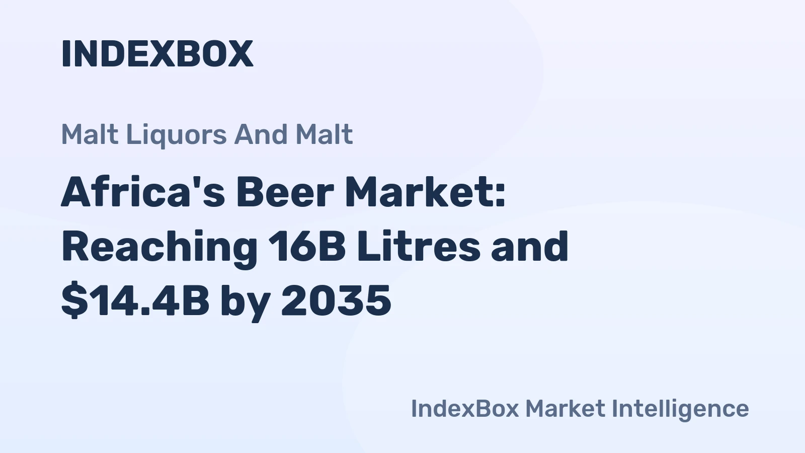 Africa's Beer Market: Reaching 16B Litres and $14.4B by 2035