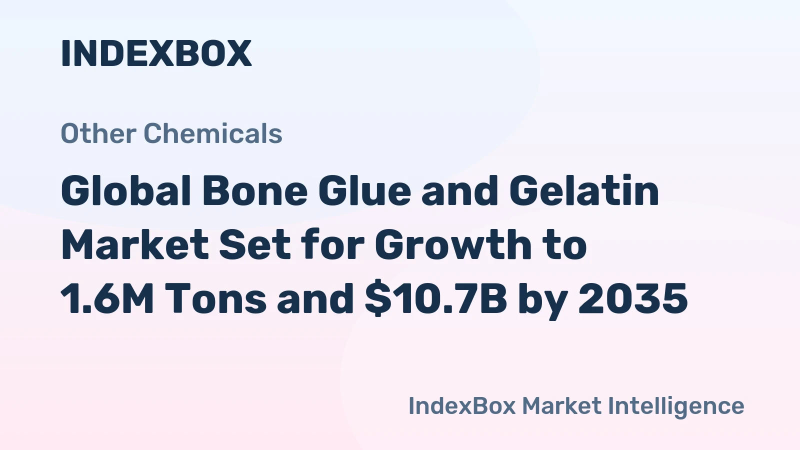 Global Bone Glue and Gelatin Market Set for Growth to 1.6M Tons and $10.7B by 2035