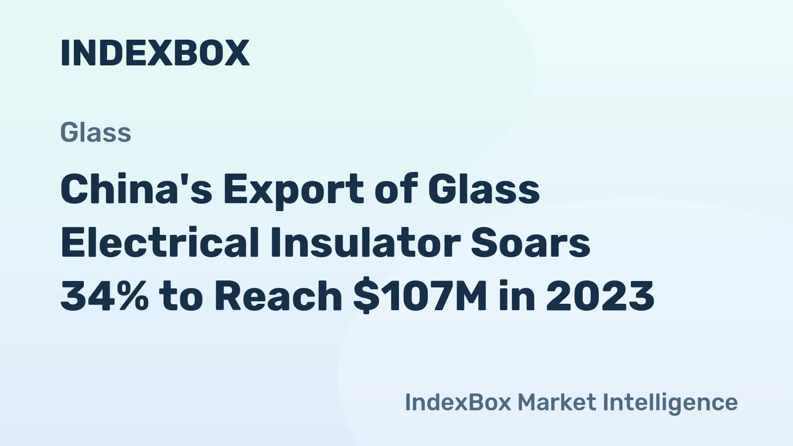 China's Export of Glass Electrical Insulator Soars 34% to Reach $107M in 2023