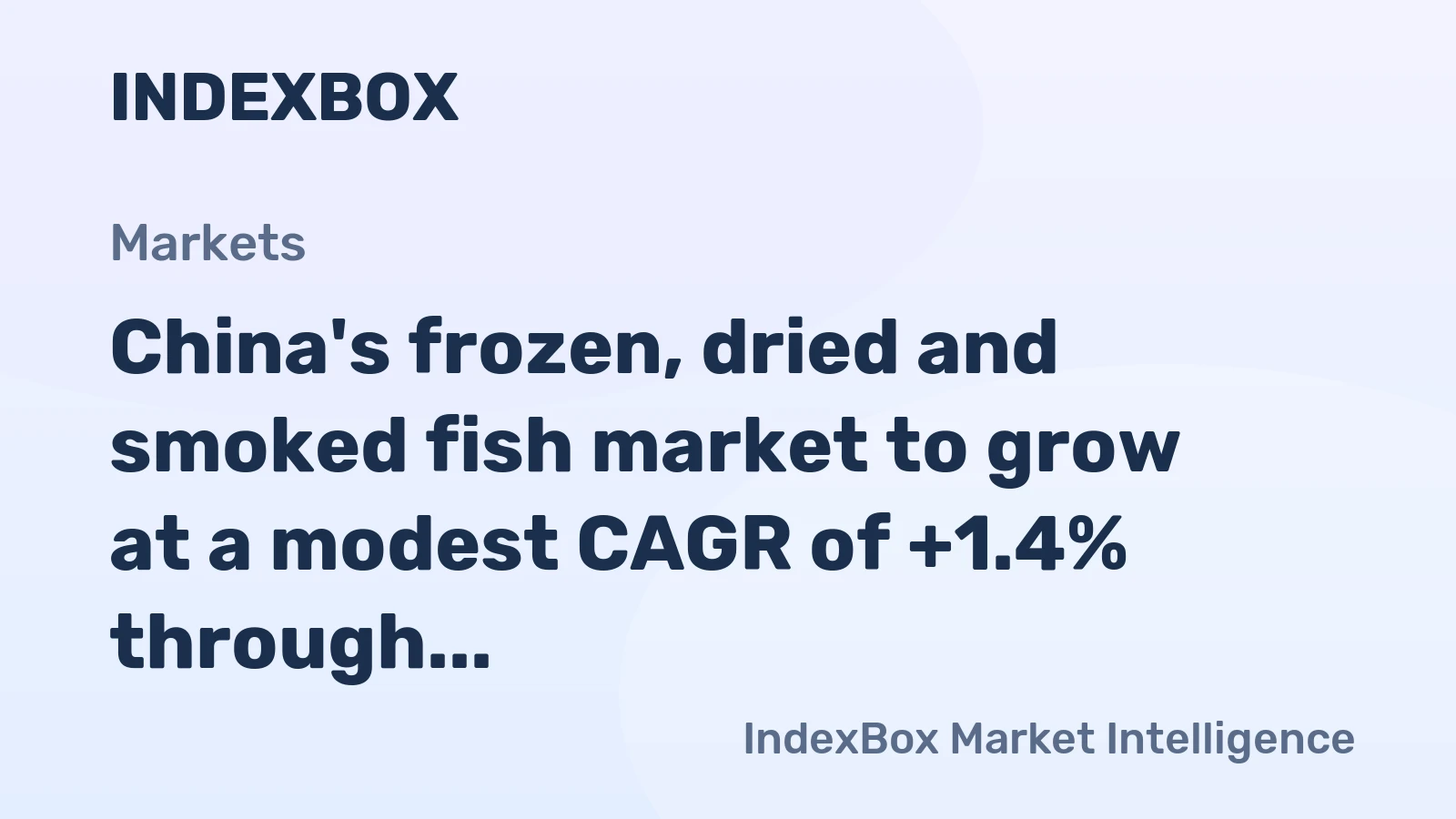 China's frozen, dried and smoked fish market to grow at a modest CAGR of +1.4% through 2035, driven by sustained domestic demand.
