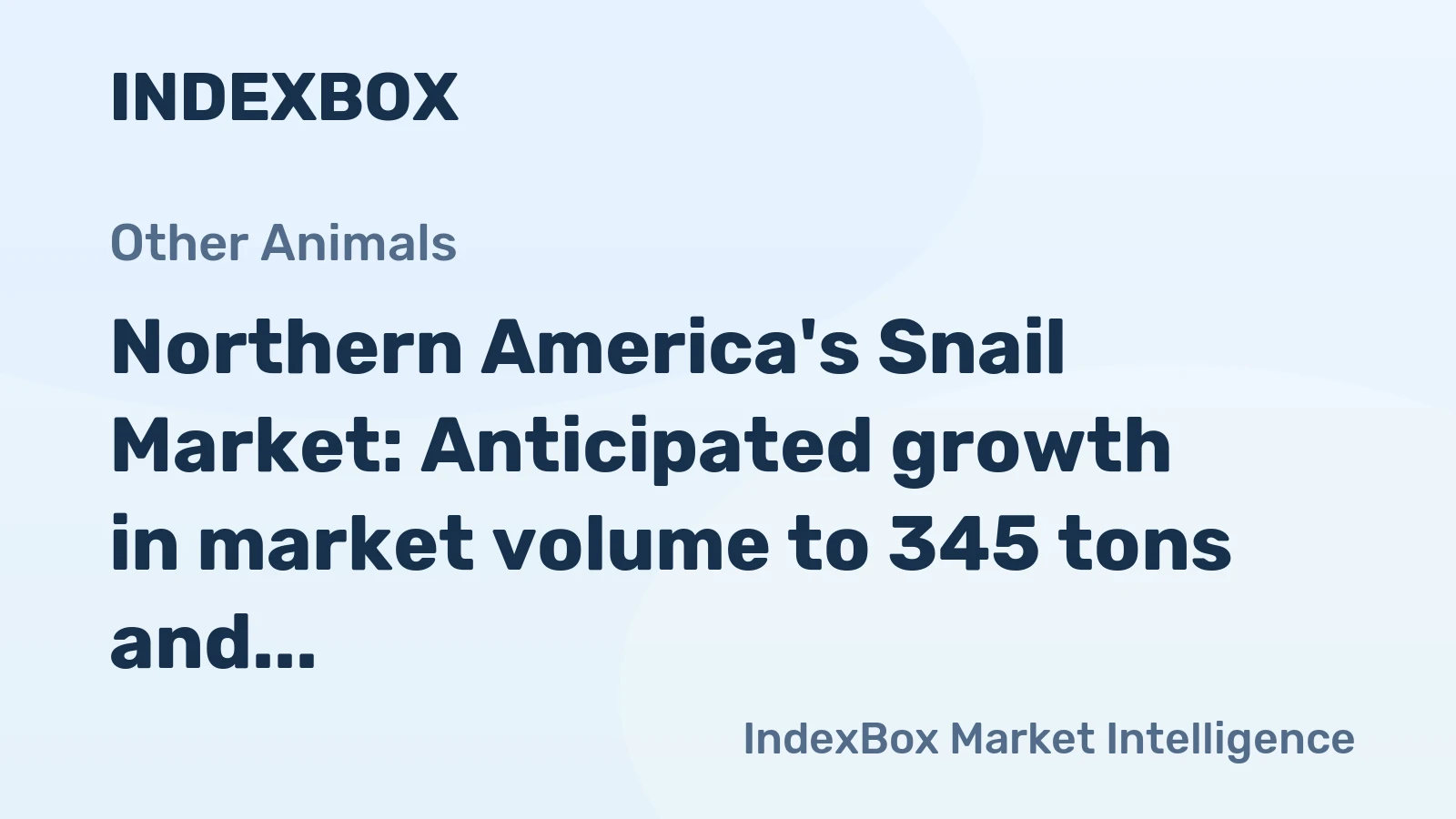 Northern America's Snail Market: Anticipated growth in market volume to 345 tons and market value to $2.2M by 2035