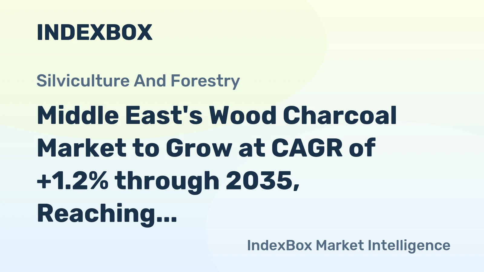 Middle East's Wood Charcoal Market to Grow at CAGR of +1.2% through 2035, Reaching $504M in Value