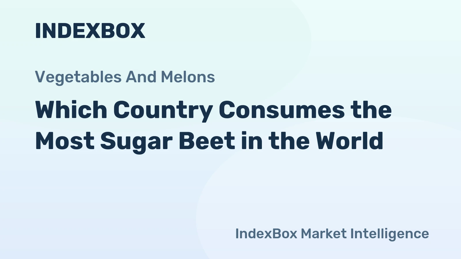 Which Country Consumes the Most Sugar Beet in the World?