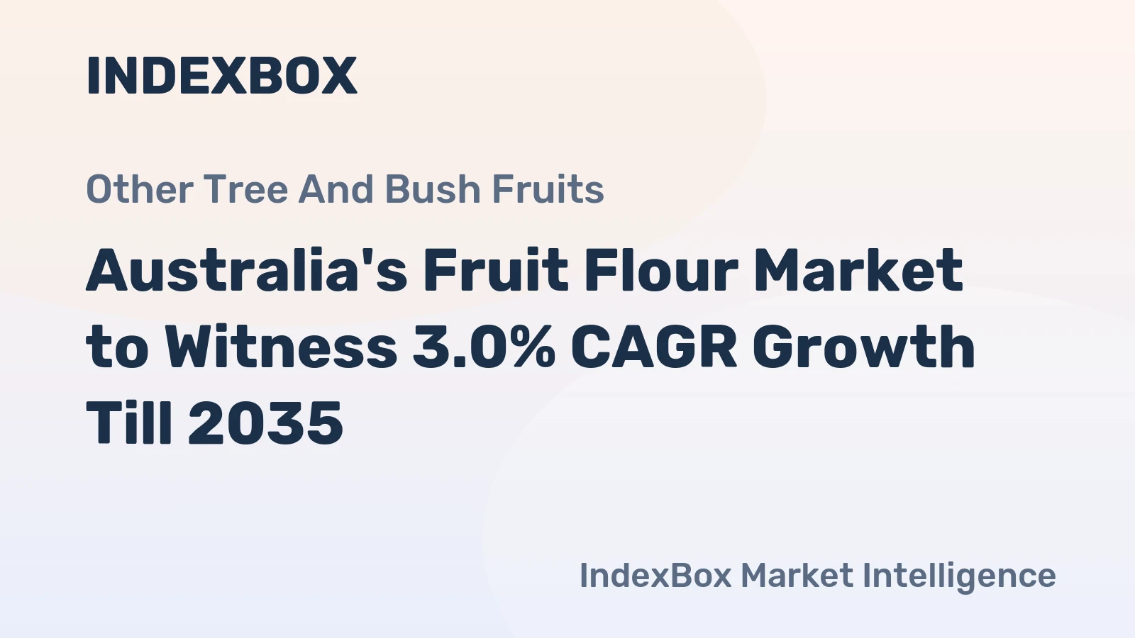 Australia's Fruit Flour Market to Witness 3.0% CAGR Growth Till 2035