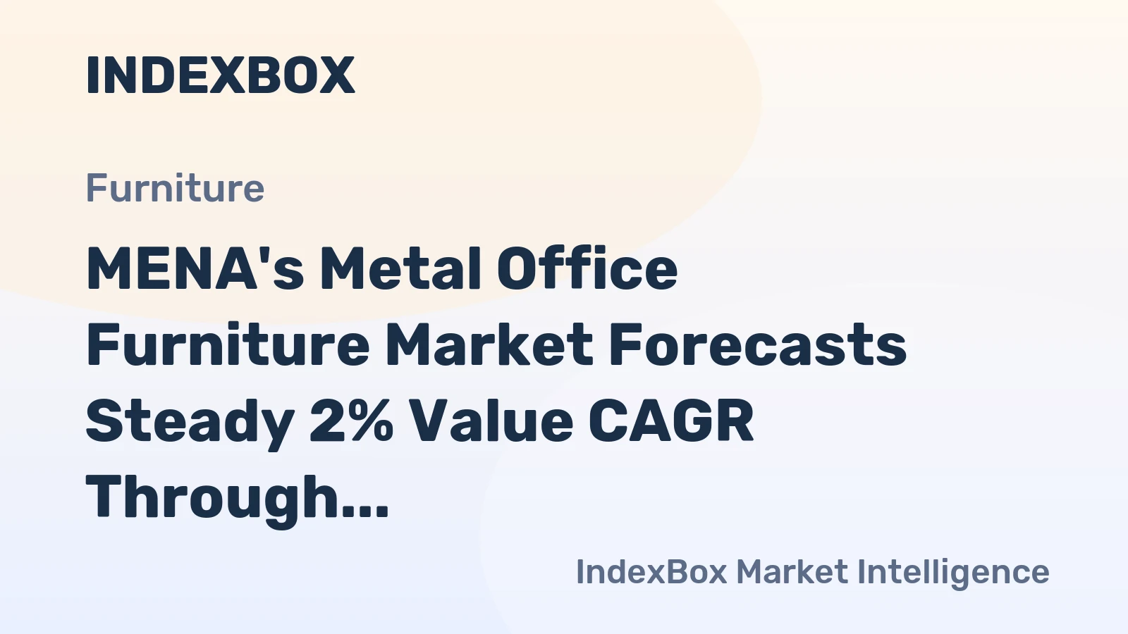MENA's Metal Office Furniture Market Forecasts Steady 2% Value CAGR Through 2035
