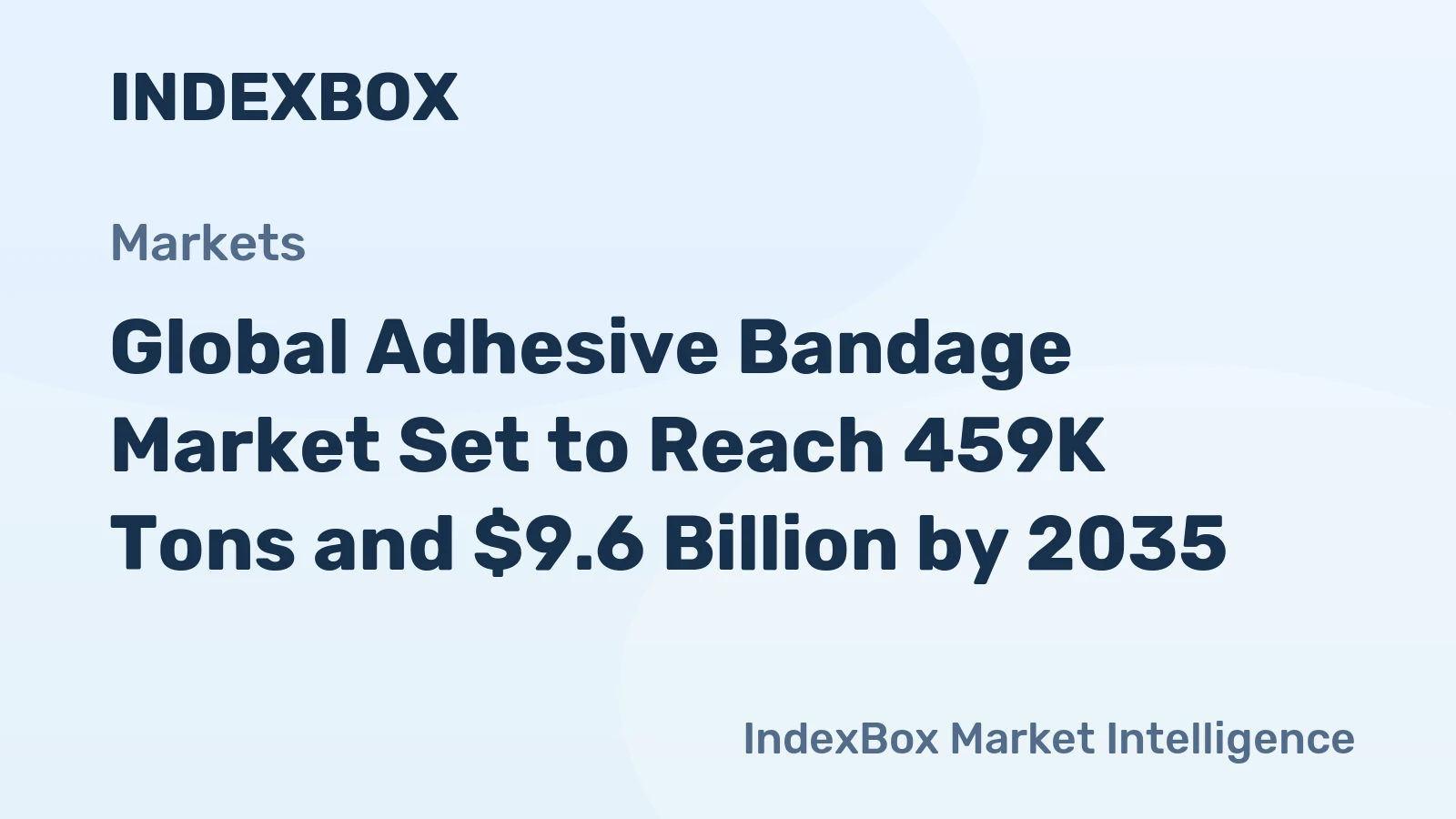 Global Adhesive Bandage Market Set to Reach 459K Tons and $9.6 Billion by 2035
