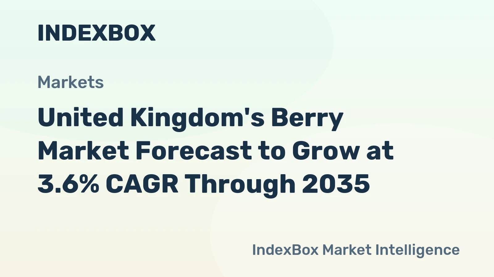United Kingdom's Berry Market Forecast to Grow at 3.6% CAGR Through 2035