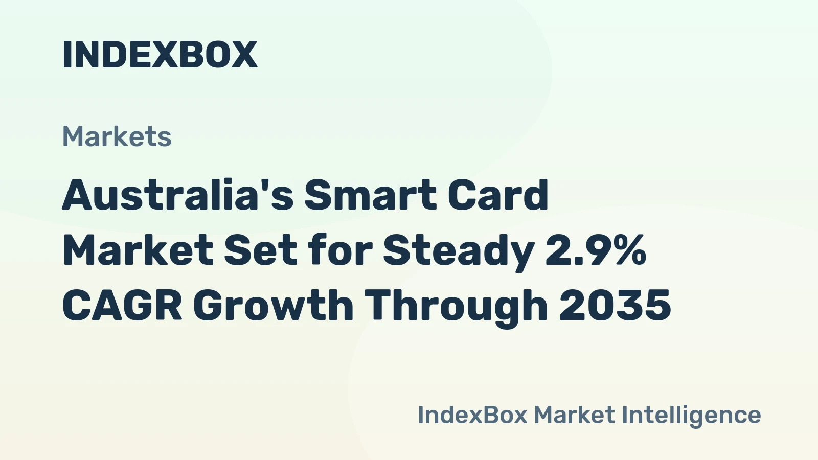 Australia's Smart Card Market Set for Steady 2.9% CAGR Growth Through 2035