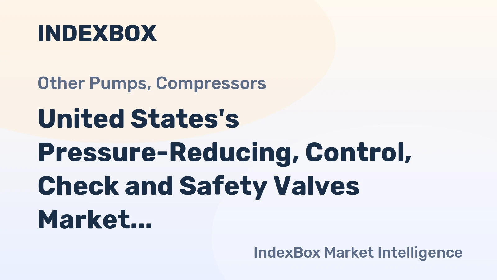 United States's Pressure-Reducing, Control, Check and Safety Valves Market to Grow at a CAGR of +1.3% from 2024-2035, Reaching $1B by 2035