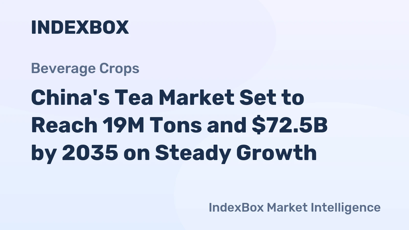 China's Tea Market Set to Reach 19M Tons and $72.5B by 2035 on Steady Growth