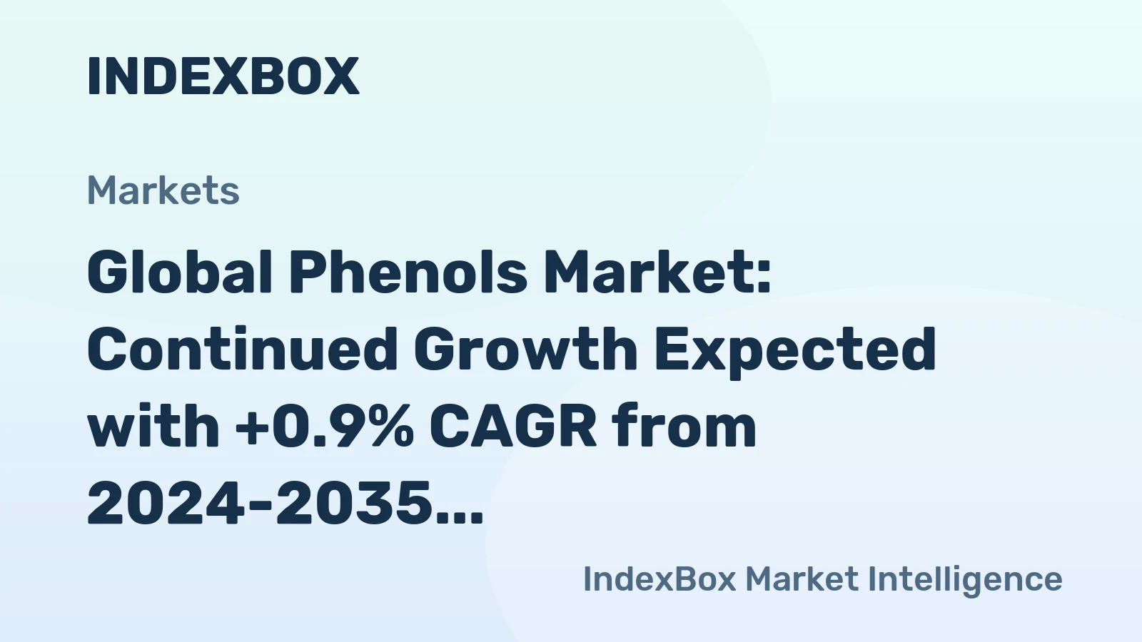 Global Phenols Market: Continued Growth Expected with +0.9% CAGR from 2024-2035