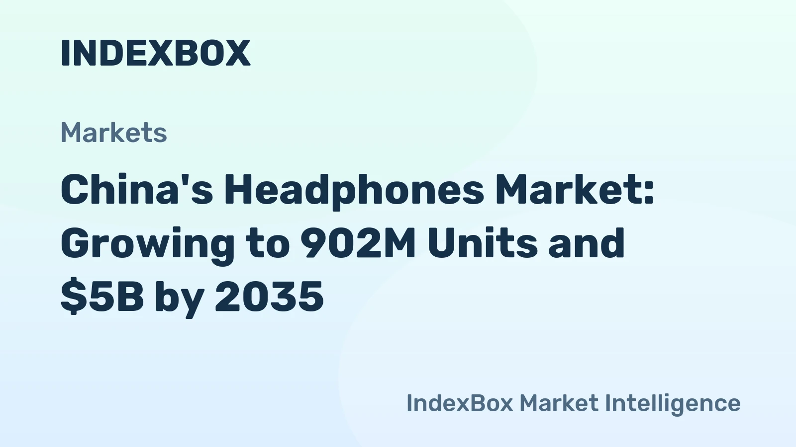 China's Headphones Market: Growing to 902M Units and $5B by 2035