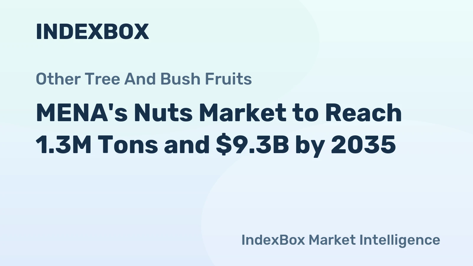MENA's Nuts Market to Reach 1.3M Tons and $9.3B by 2035