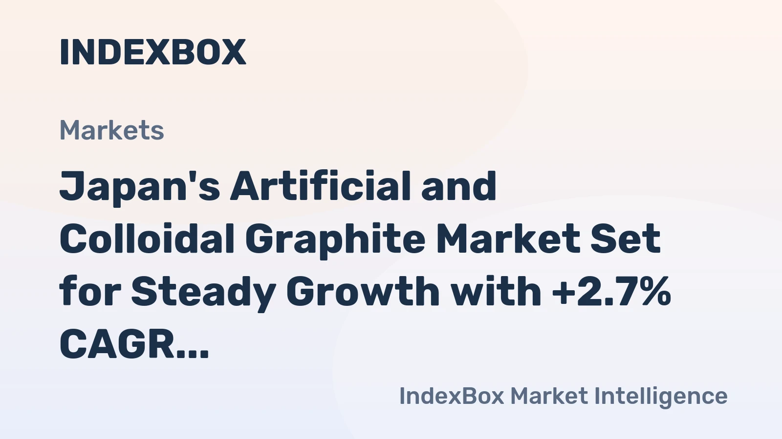 Japan's Artificial and Colloidal Graphite Market Set for Steady Growth with +2.7% CAGR Through 2035