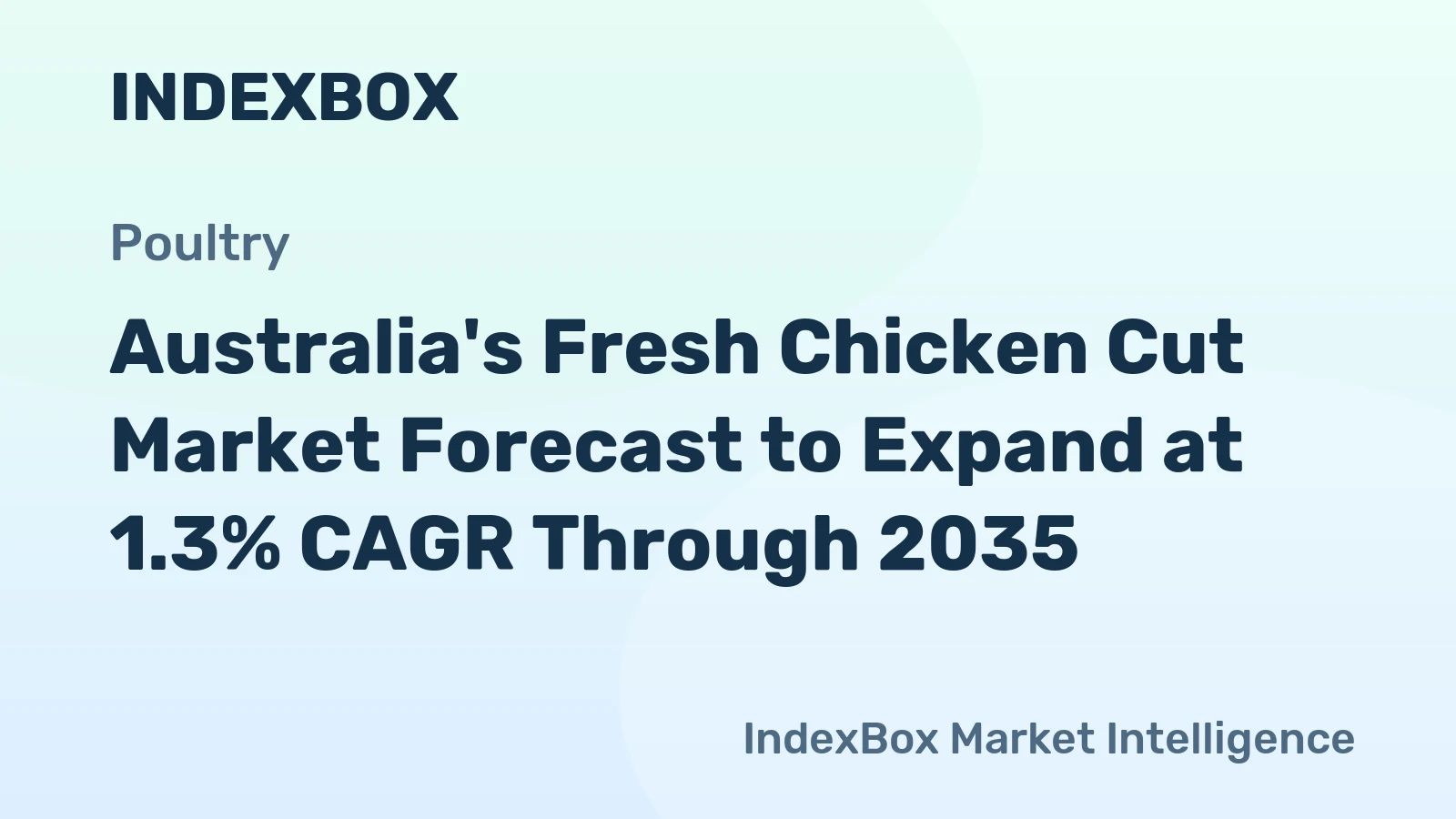 Australia's Fresh Chicken Cut Market Forecast to Expand at 1.3% CAGR Through 2035