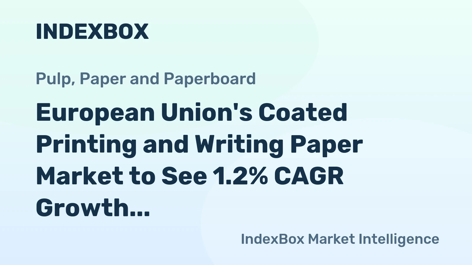 European Union's Coated Printing and Writing Paper Market to See 1.2% CAGR Growth, Reaching 6.9M Tons by 2035