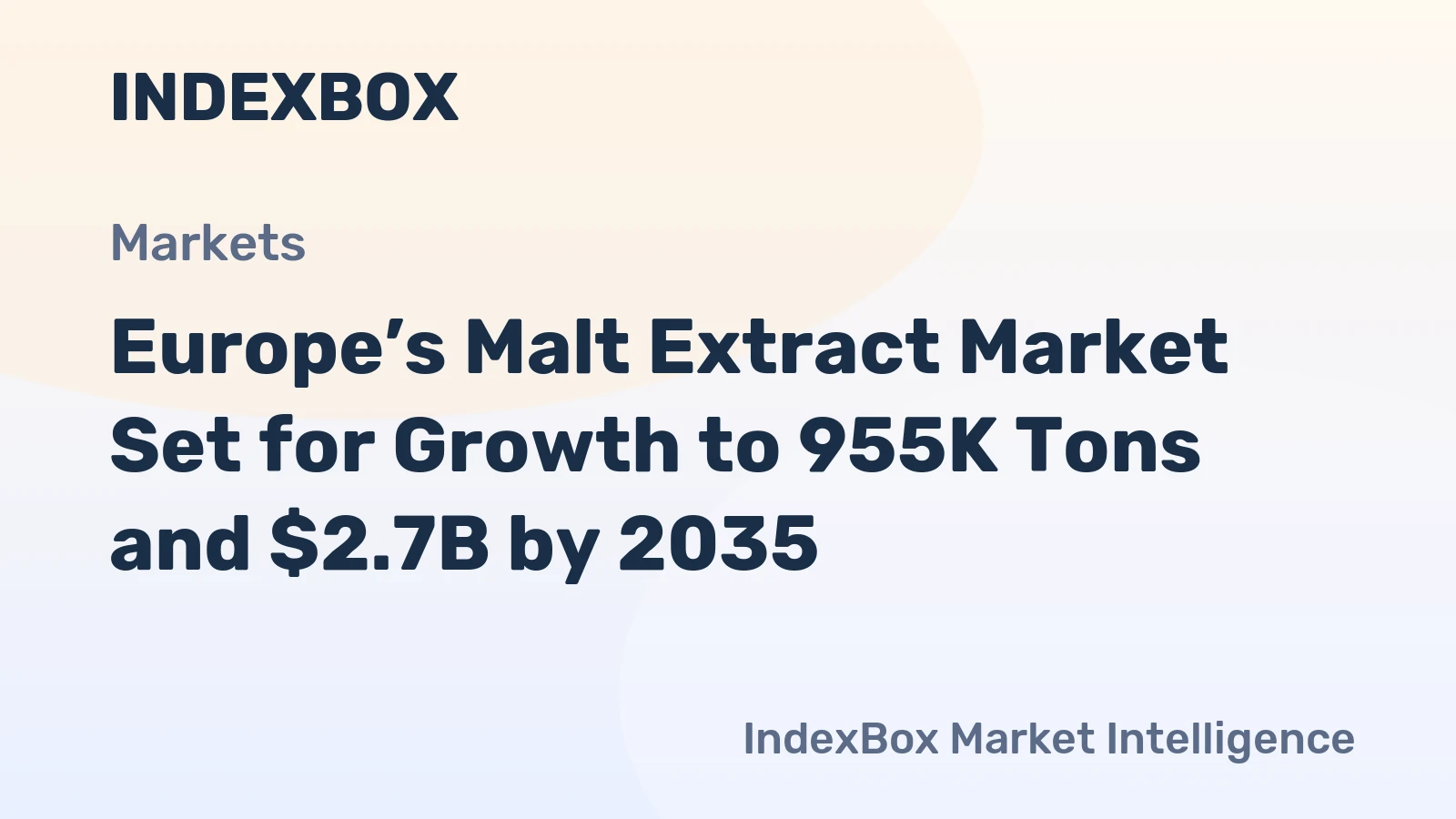 Europe’s Malt Extract Market Set for Growth to 955K Tons and $2.7B by 2035