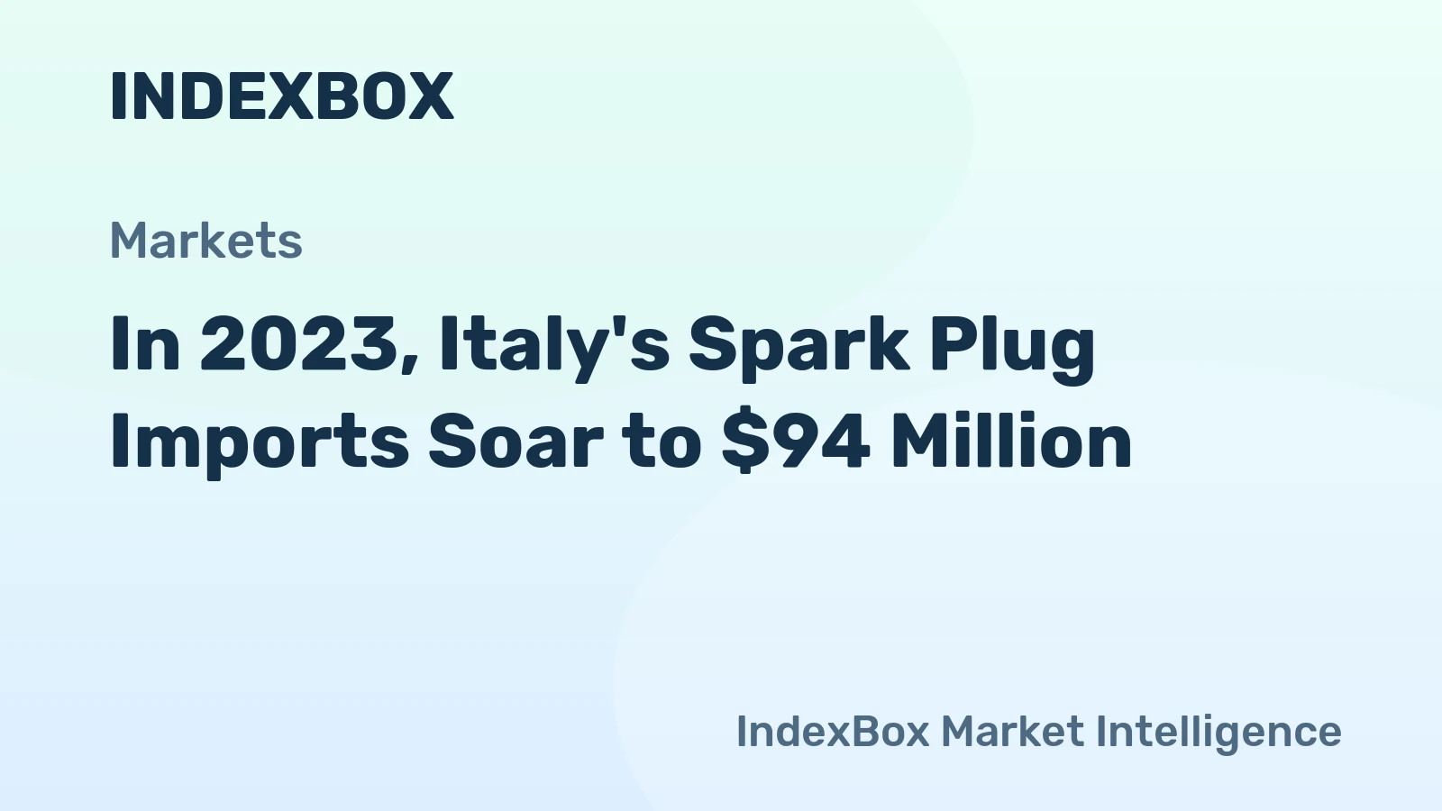 In 2023, Italy's Spark Plug Imports Soar to $94 Million