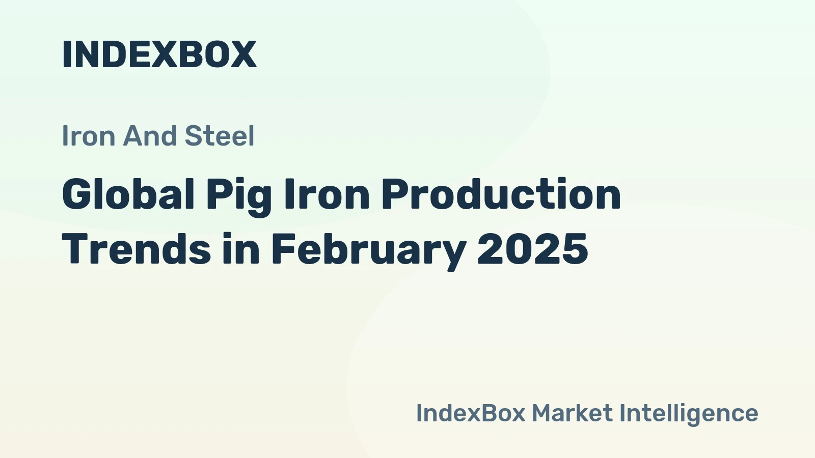 Global Pig Iron Production Trends in February 2025