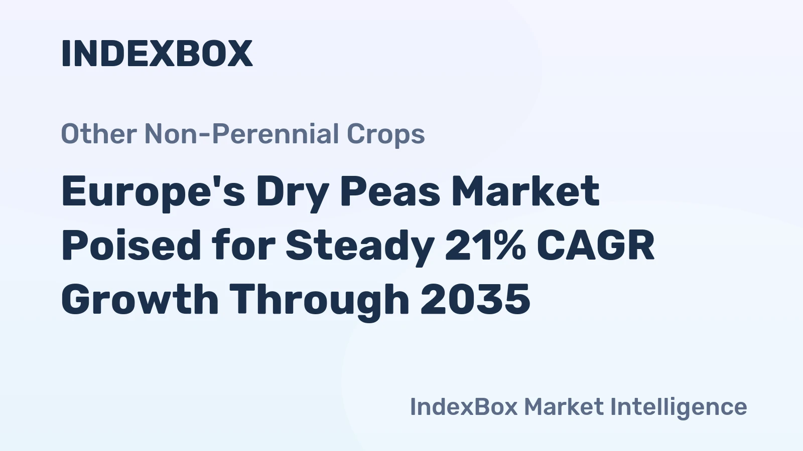 Europe's Dry Peas Market Poised for Steady 21% CAGR Growth Through 2035