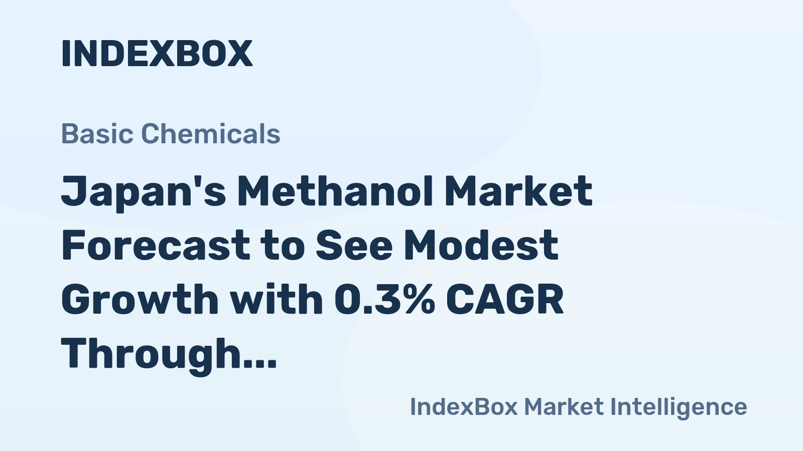 Japan's Methanol Market Forecast to See Modest Growth with 0.3% CAGR Through 2035