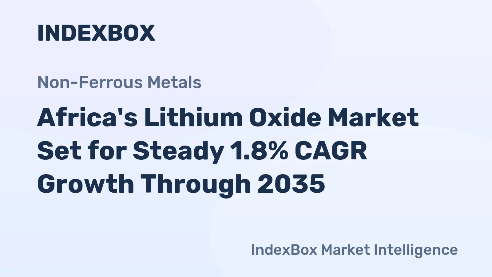 Africa's Lithium Oxide Market Set for Steady 1.8% CAGR Growth Through 2035