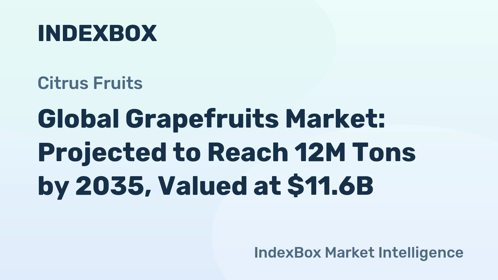 Global Grapefruits Market: Projected to Reach 12M Tons by 2035, Valued at $11.6B